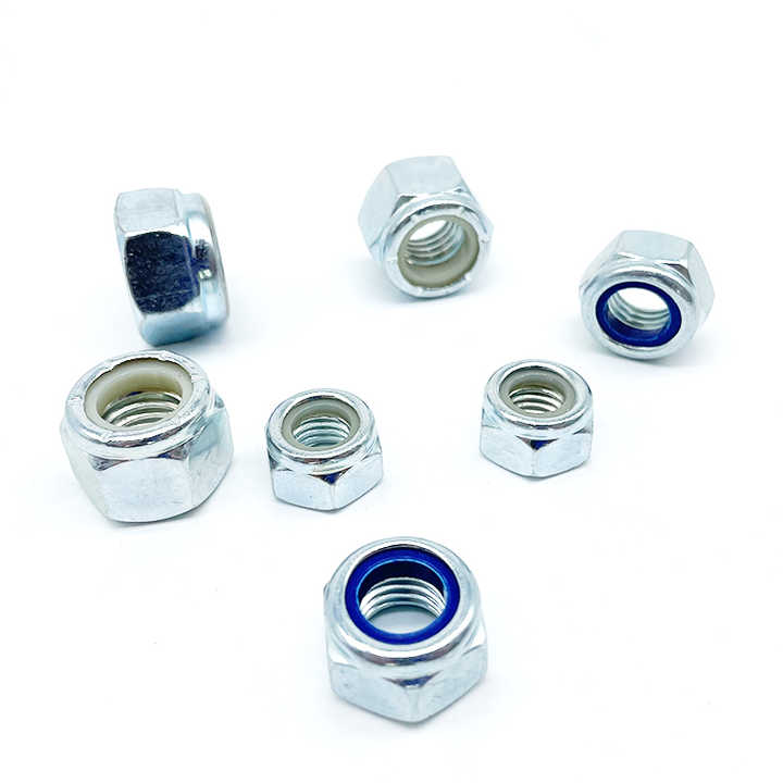 Nylon Insert Lock Nut High Quality Factory Price DIN985 DIN982 Stainless Steel Hex Nylock Nut ...