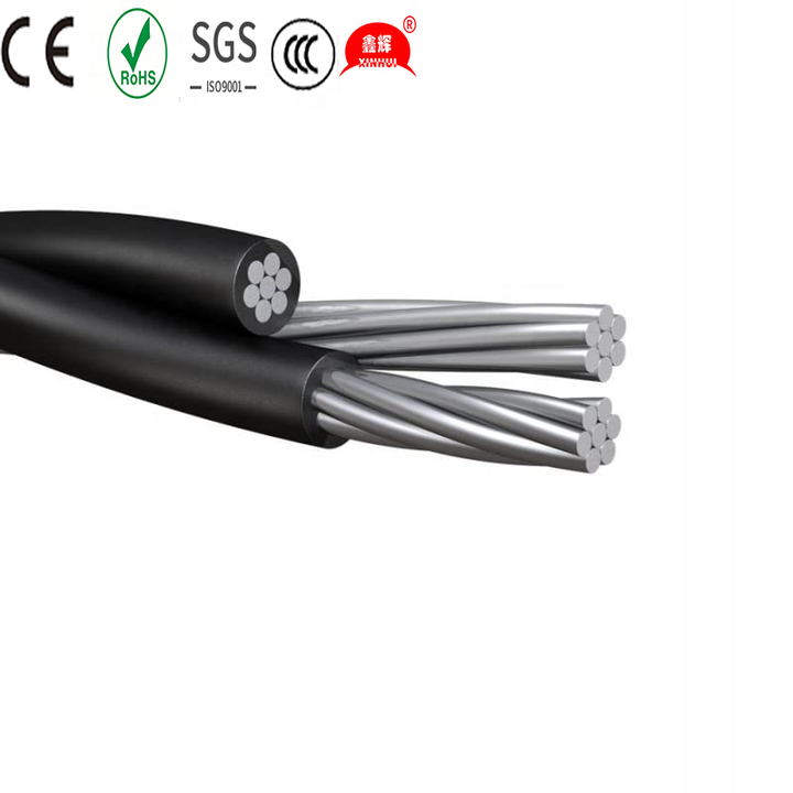 Overhead Twisted Aluminum Aerial ABC Cable 0.6/1kv Triplex ABC Cable XLPE/PE 3x16mm2 Aluminum ...