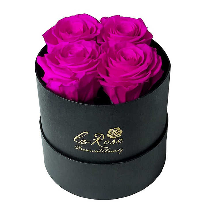 Custom Logo Luxury Pink Rose Packaging Paper Cylinder