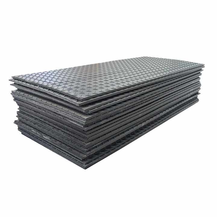4x8 Hdpe Ground Protection Road Mats Muddy Pavement Road Mat ...