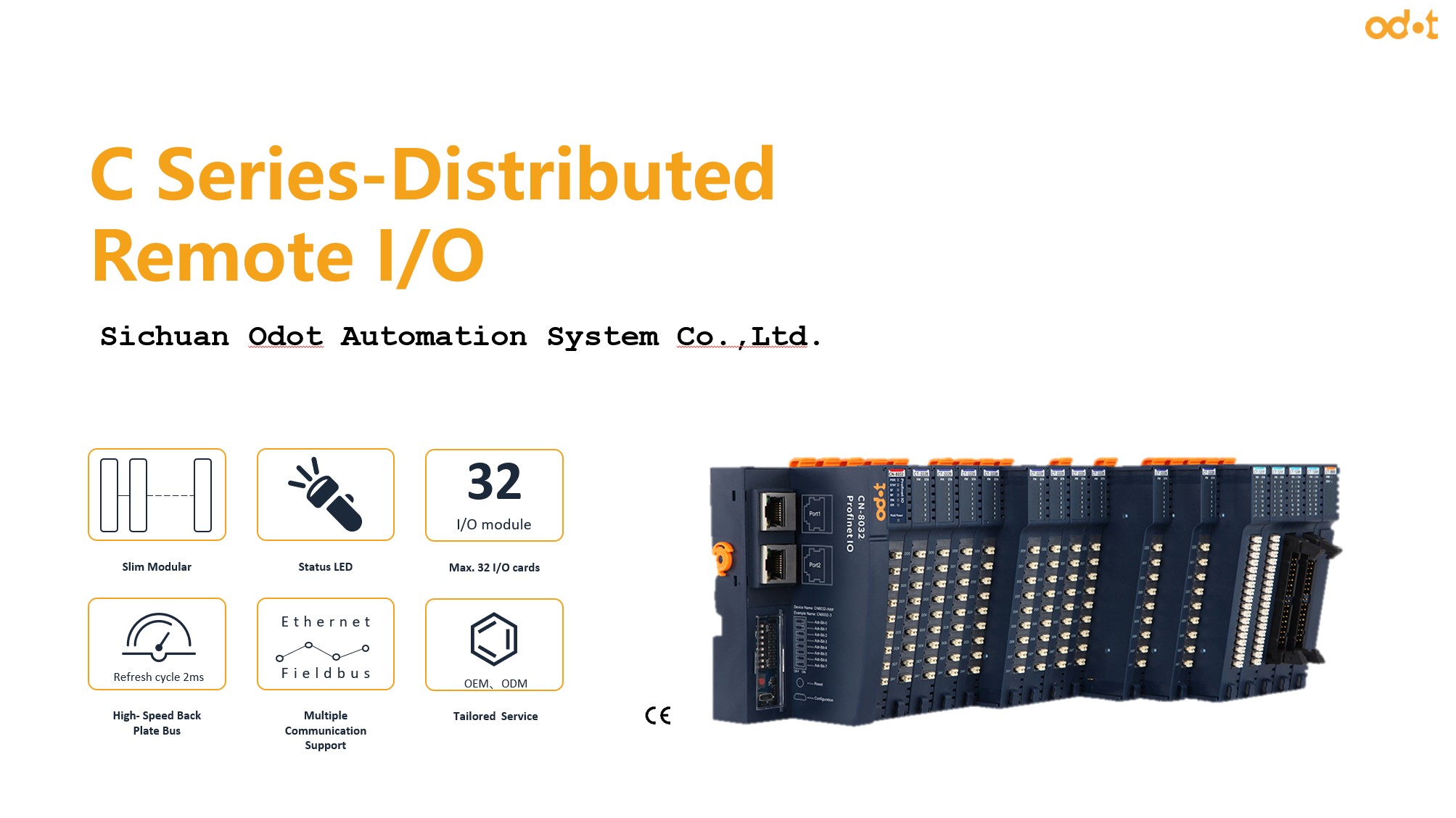 ODOT AUTOMATION CN-8031 Modbus-TCP IO Remote Network Adapter Bus Coupler Products from Sichuan ...
