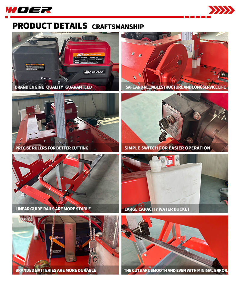 Woer Diesel Engine Portable Gas Powered Band Saw Industrial Chainsaw ...
