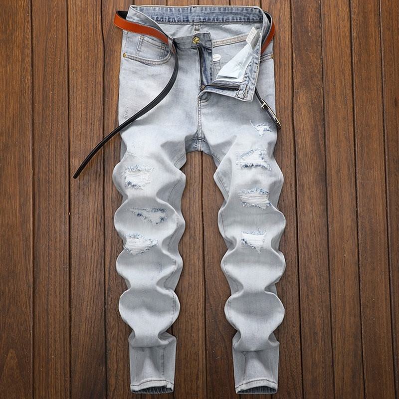 Supply Men's Jeans Plus Size Zipper Jean Denim Pant Men's Skinny Boy's ...