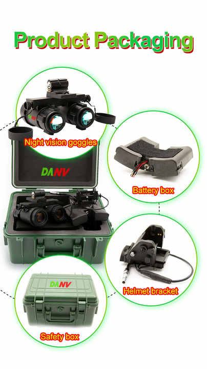 แว่นตานักบิน9 NVG สำหรับนักบินกะบะกลางคืนเรืองแสงสีขาว PVS 9 NVG ...