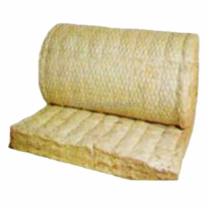 ASTM quality Thermal insulation mesh Rock basalt Wool roll blanket for ...