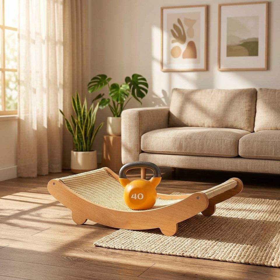 Natural Sisal Cat Scratching Post & Hammock Chair for Large Cats ...