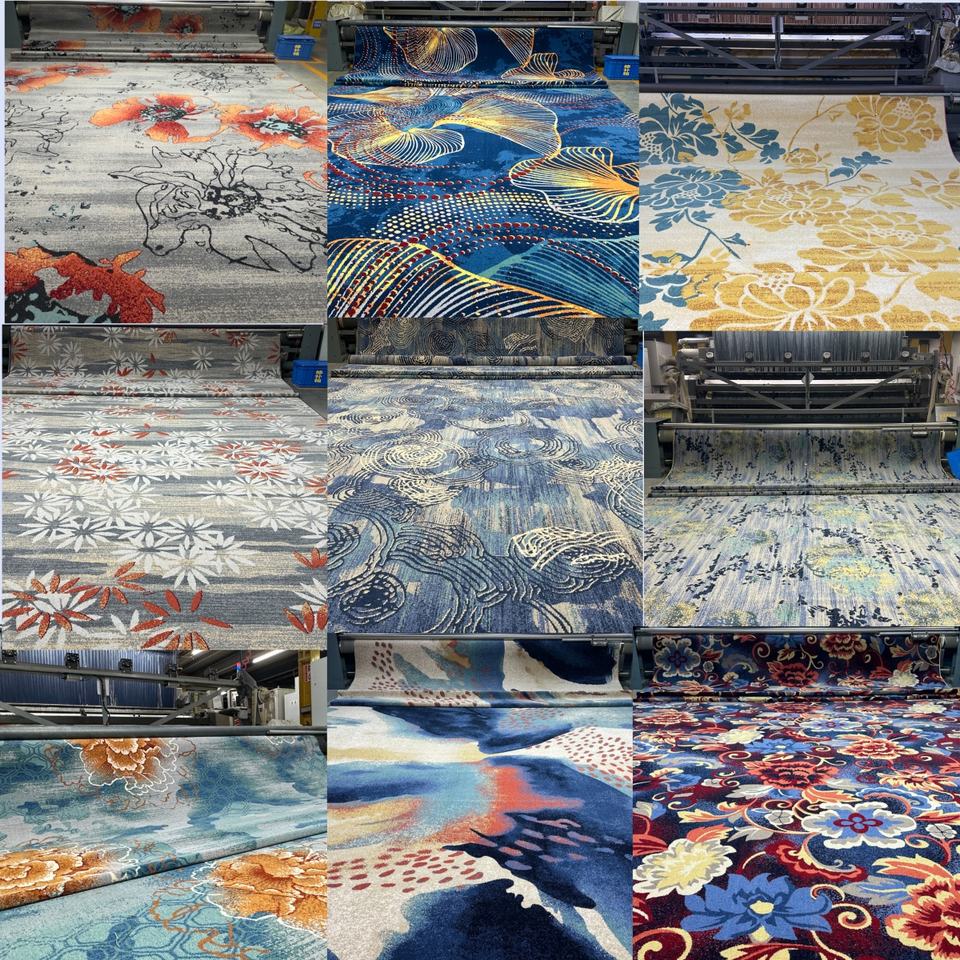 Printed High Pile Polyester Machine Made Wall Wall Hotel Lobby Carpet ...
