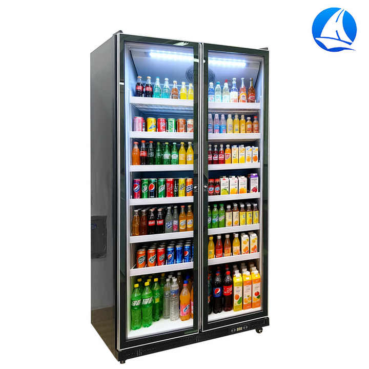 Upright Beverage Cooler Beverage Display Fridge Commercial Upright ...