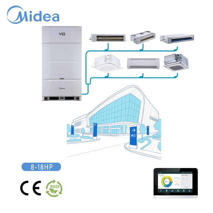 Midea V8 HyperLink 25kW Smart Climatisation Hotel Air Conditioning Cooling Unit Inverter Split ...
