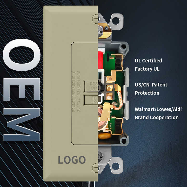 UL Listed GFCI Power Outlet Blank Face Commercial GFCI Receptacle 20a ...