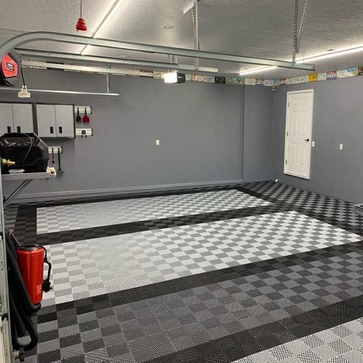 Modern Eco-Friendly Interlocking Vented Garage Floor Tiles Strong ...