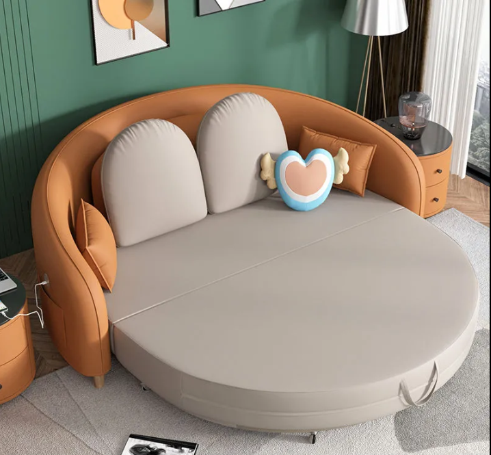 Folding Round Bed Stylish Space Saving Sofa Solution