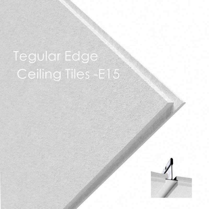 Suspended Acoustic Ceiling Tile Stonewool Tiles 600*600 Rock Wool ...