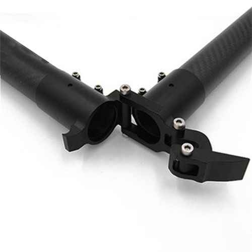 40mm Carbon Tube Horizontal Folding Part Machine Arm Tube Base Flat ...