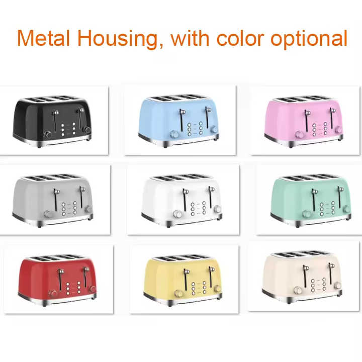 2025 New Electric 2-Slice Portable Plastic Toaster All Bread Auto Pop 6 ...
