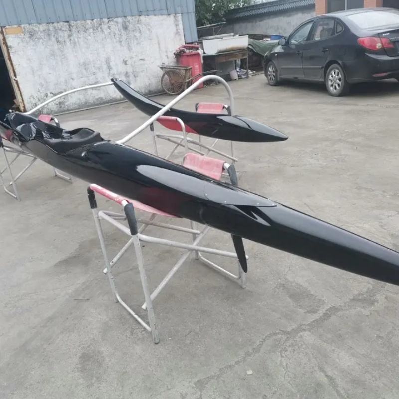 Carbon Fiber Canoe - Single 1 Man Outrigger AOCRA Surfing Canoe
