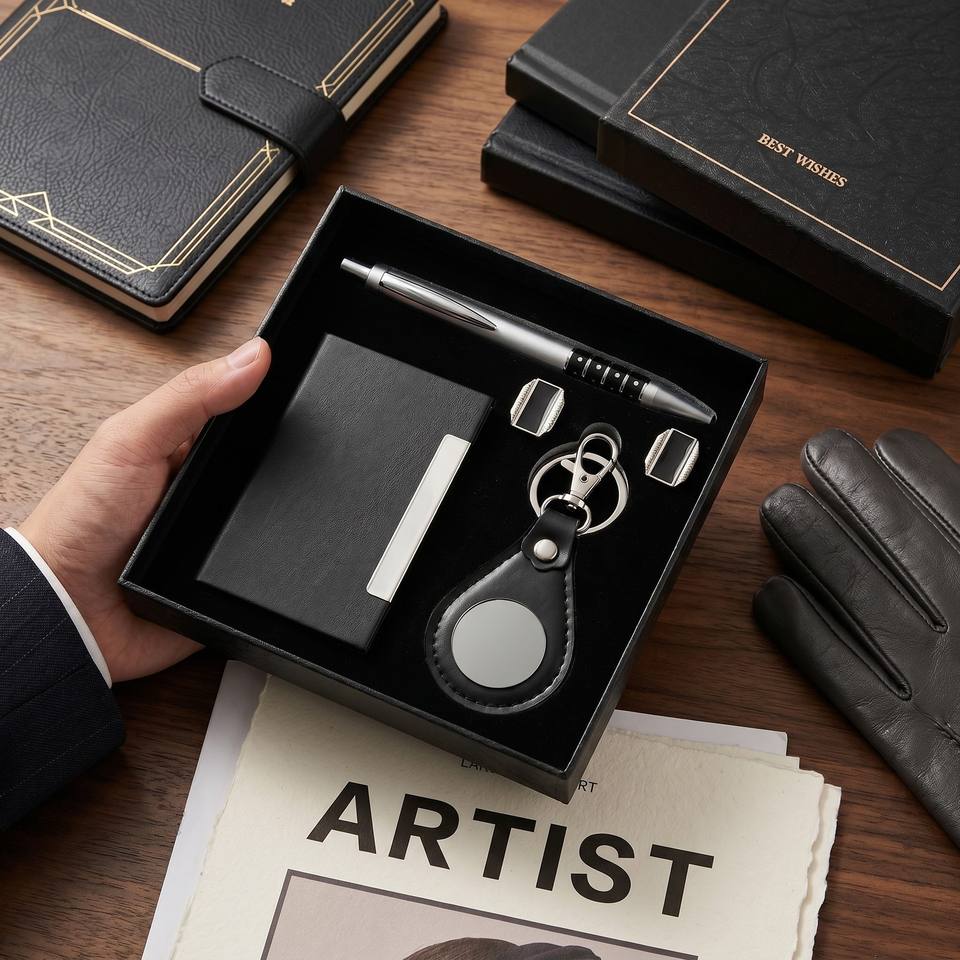 Modern Minimalist Style Cross-border Business Gift Set Metal Pen Card ...