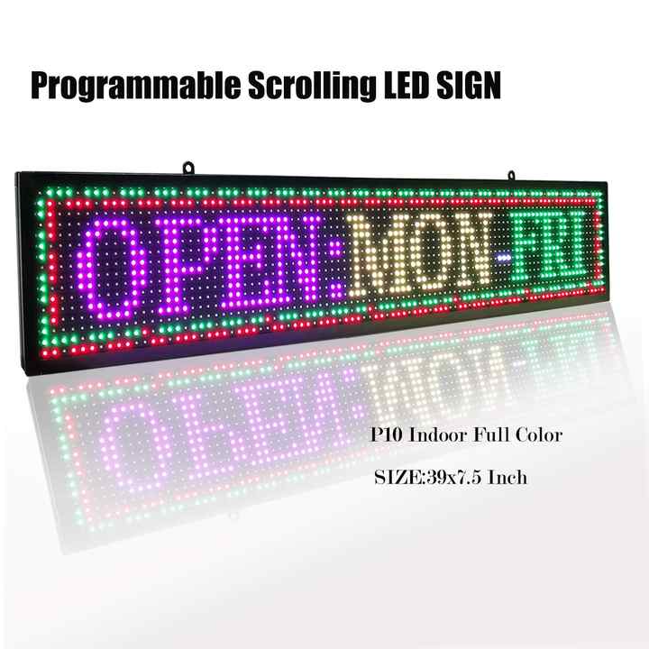 Programmable LED Sign Message Board - Full Color Display