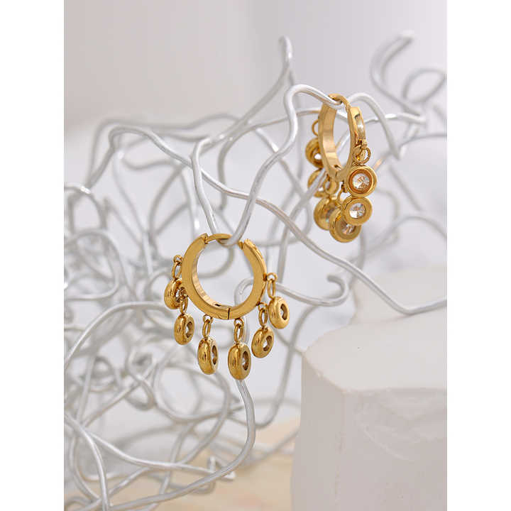 JINYOU 517 Earrings - Stylish 18K Gold PVD Plated Jewelry