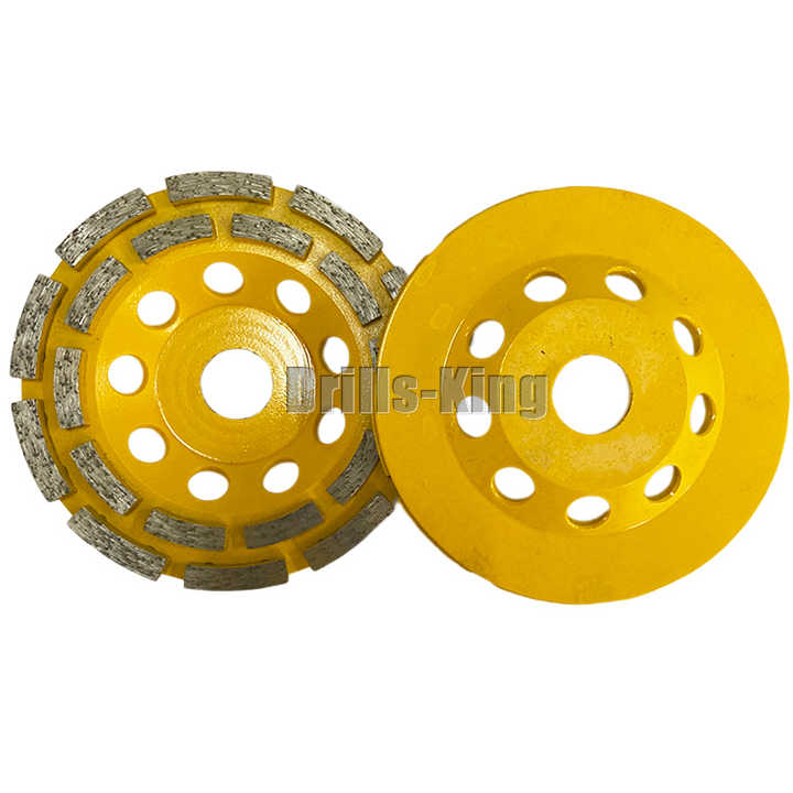 Double Row Concrete Granite Diamond Cup Grinding Sanding Wheel Disc ...