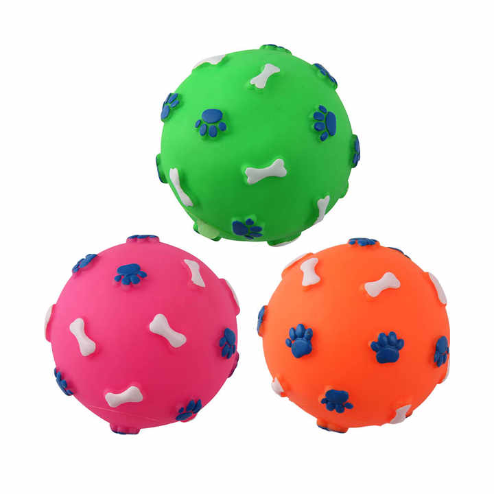 Nunbellpets Durable Elastic EVA Floating Balls Dog Chew Fetch Ball with ...