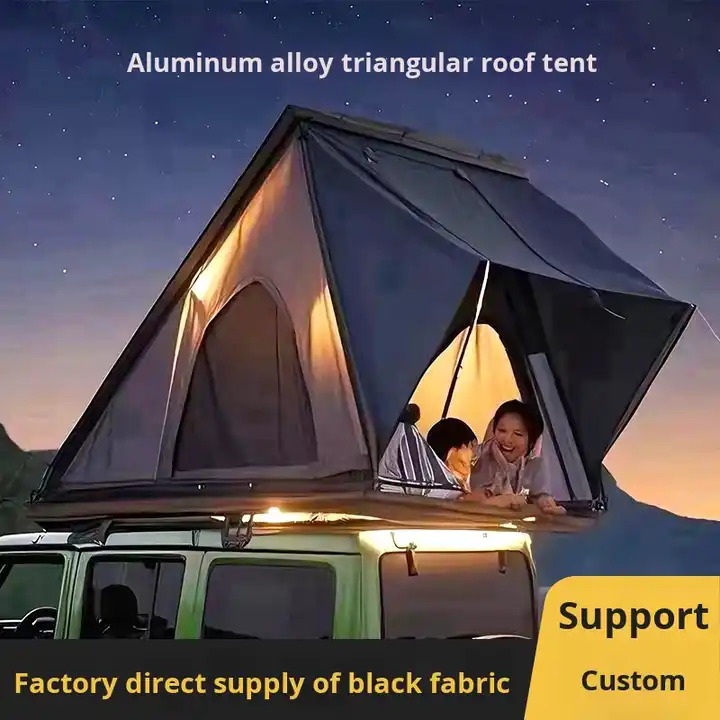 Automatic Triangle Car Roof Tent for Camping Road Trips Waterproof Four ...