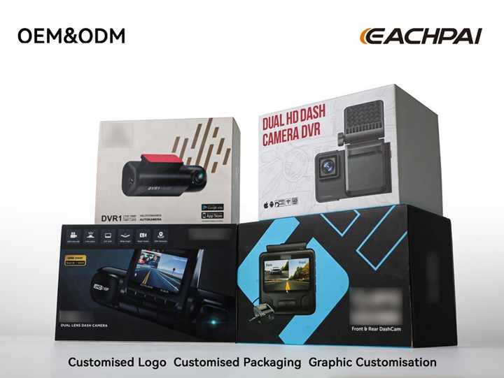 2 Channels EACHPAI X200 Dash Cam Full HD 1080P Front and Inside Car ...