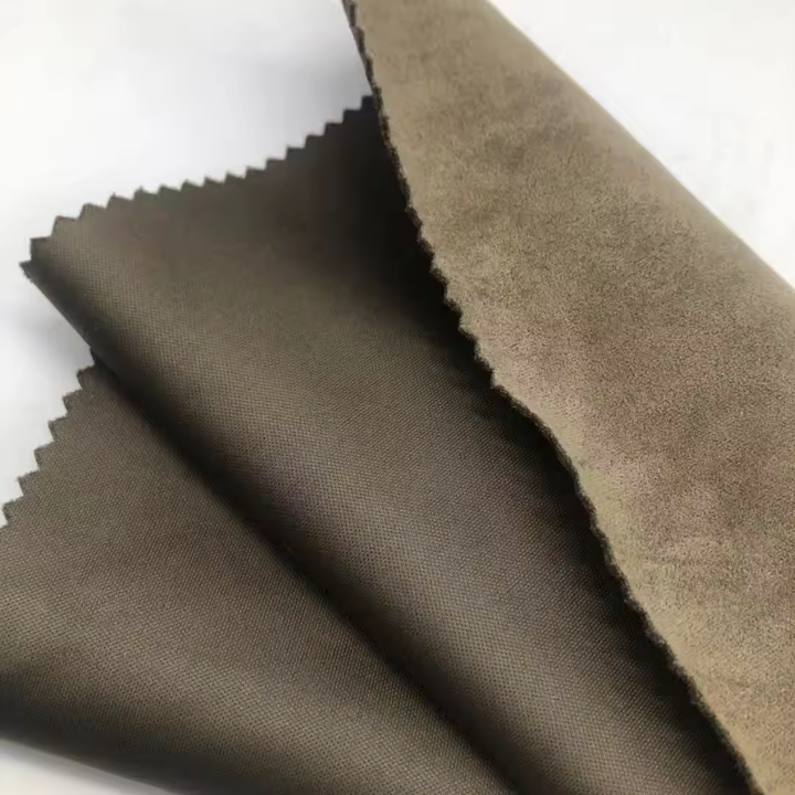 Spandex / Polyester Suede Fabric Scuba Suede Fabric Faux Leather ...