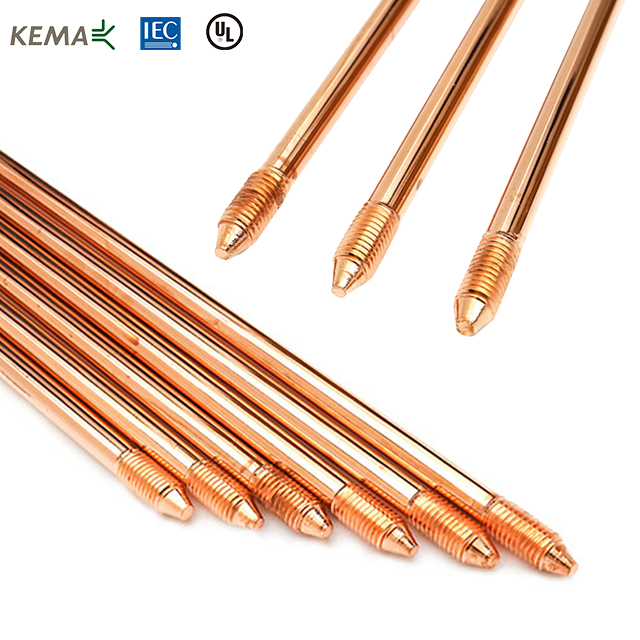 Earthing Rod Copper Bonded Threaded Type With Copper Clad Steel for ...