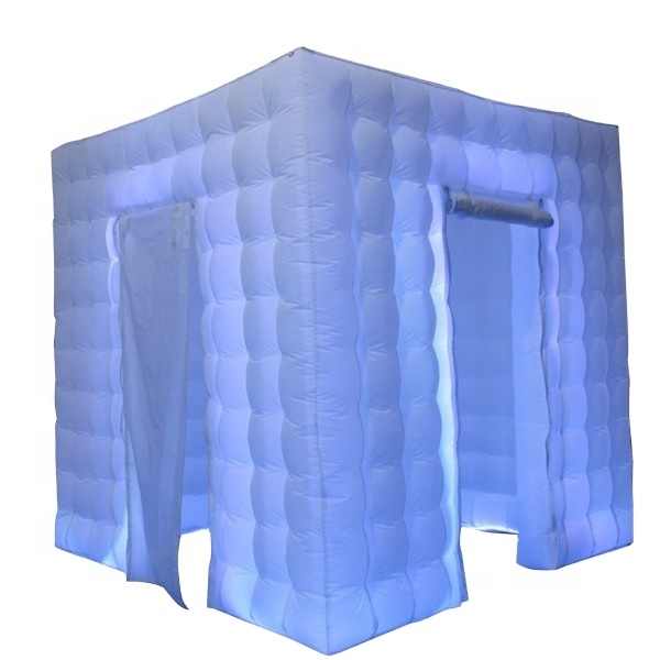White Inflatable 360 Photo Booth Enclosure Backdrop Inflatable Led 360 Photo Booth Enclosure ...
