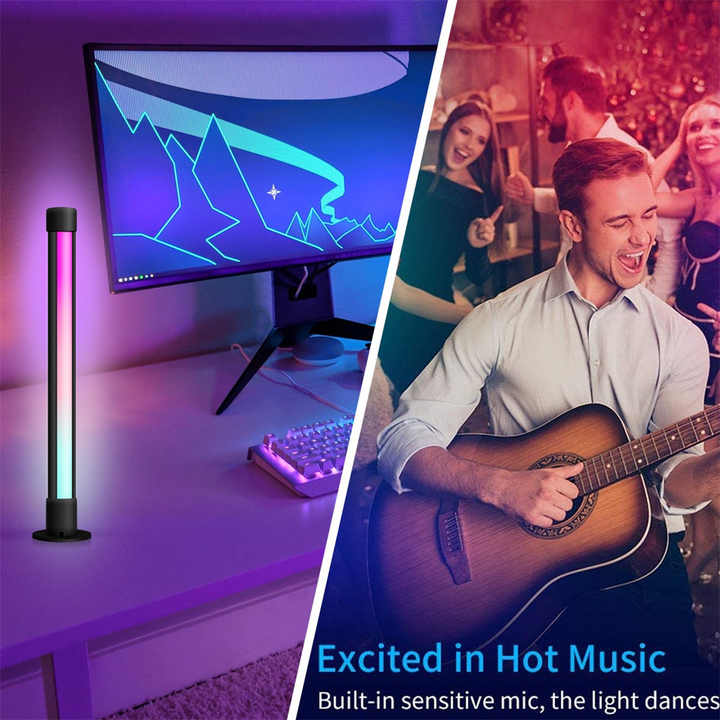 Indoor Smart Lighting USB Table Lamp Bars RGBIC Magic Color LED Desk ...