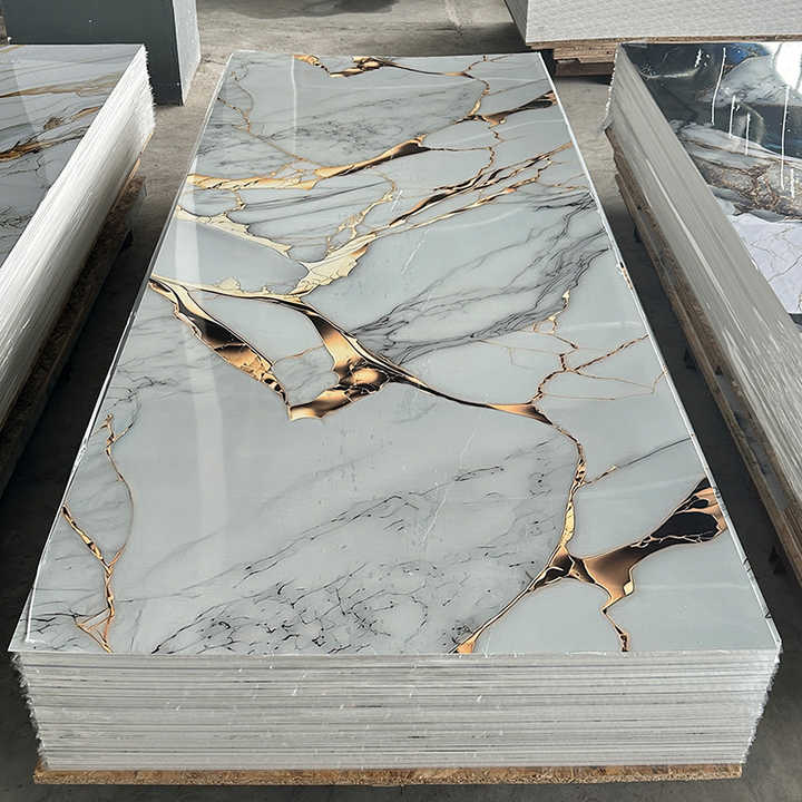 Waterproof PVC Marble Sheets for Kitchens and Bathrooms