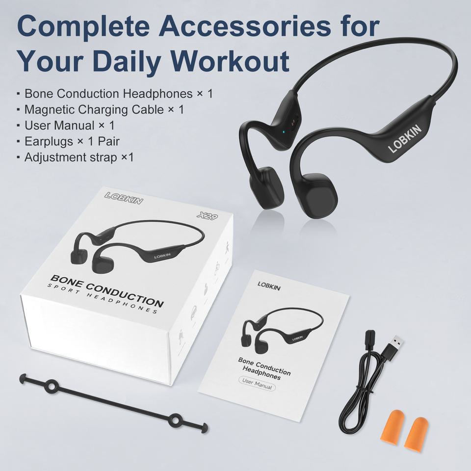 US Warehouse Bone Conduction Earphone Open Ear Headsets Wireless Sports ...