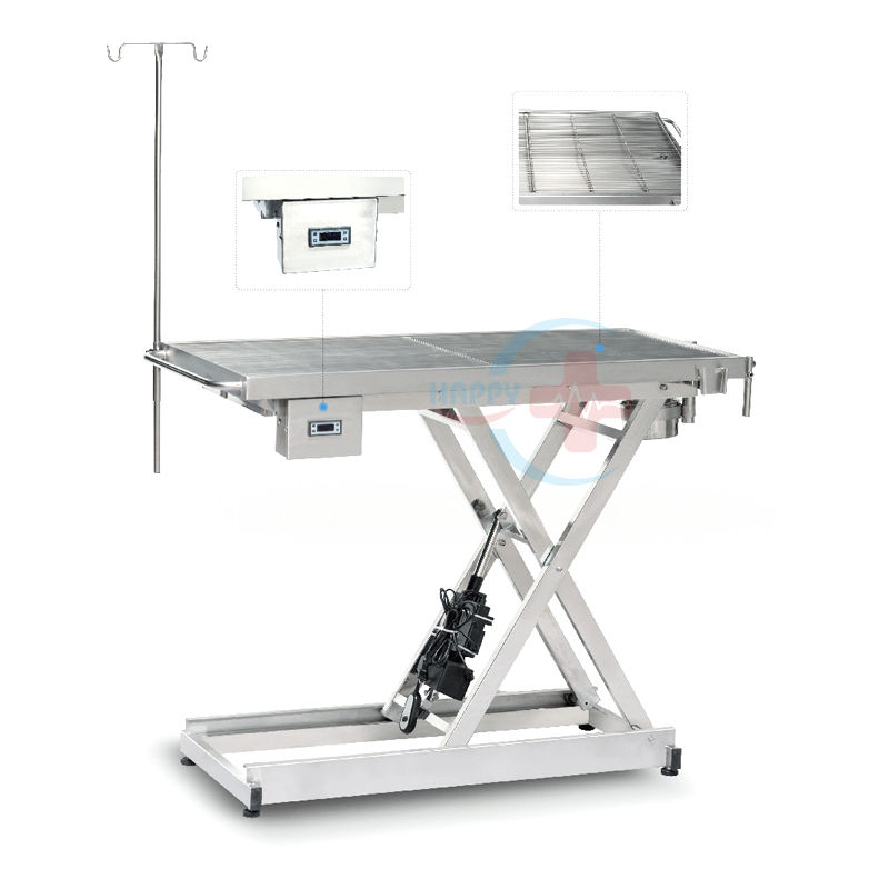 HC-R014C Vet Surgery Table Pet Clinic Vet Exam Table Stainless Steel ...
