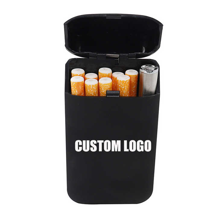 Round Corner Cigarette Box Custom logo Plastic Cigarette case Shell for ...
