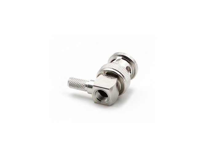 BNC Male Right Angel Connector Plug for RG58/LMR195/LMR200 Cable Crimp ...