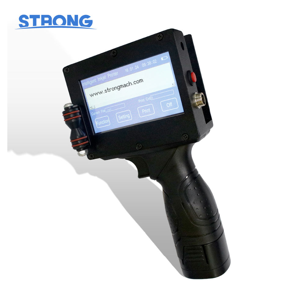 Small Portable Smart Handheld Inkjet Printer 600DPI Editable Barcode QR ...