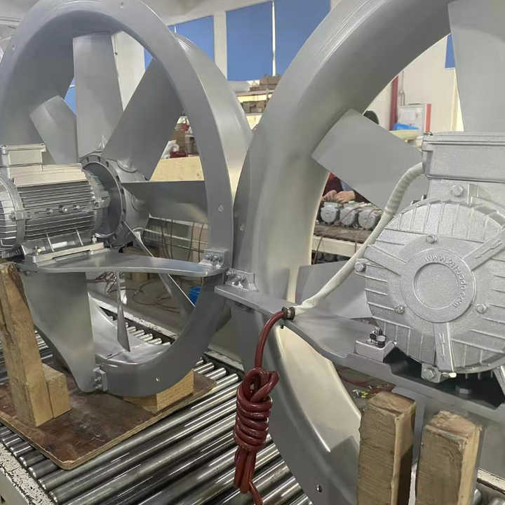 Industrial Axial Fans for Drying Kiln Aluminum Blades and Air Duct 380V ...