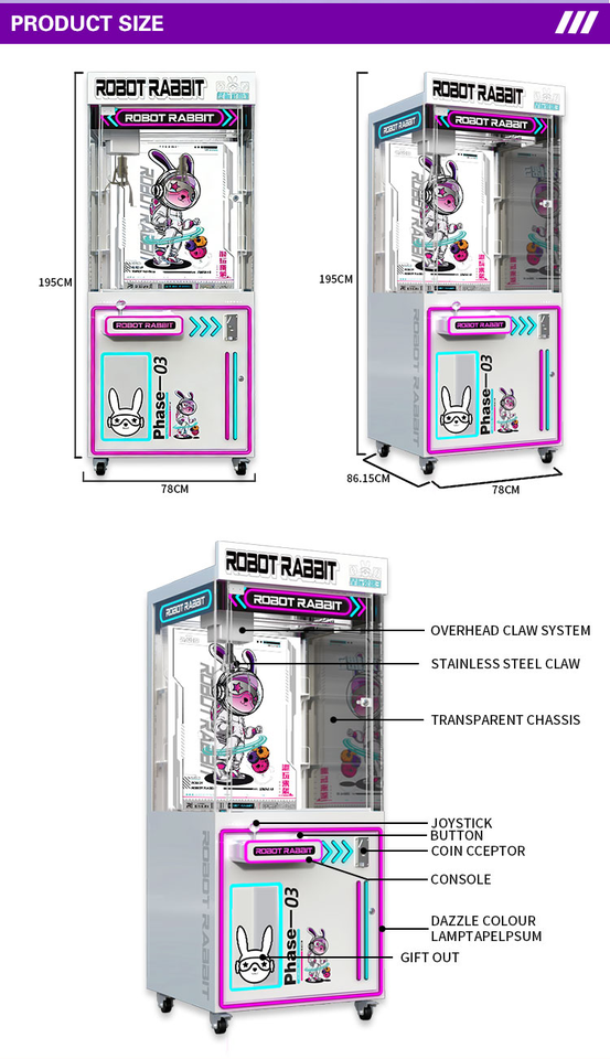 Coin-operated Game Machines,Unmanned Plush Toy Grabbing Machines,Plush ...