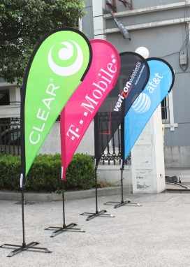 Flying Banner Outdoor Advertising - Custom Beach Flags