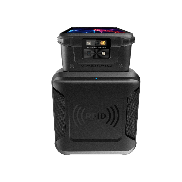 UHF RFID Reader R20 Handheld PDA Long Range Handheld Terminal Barcode Scanner 1D/2D Barcode ...