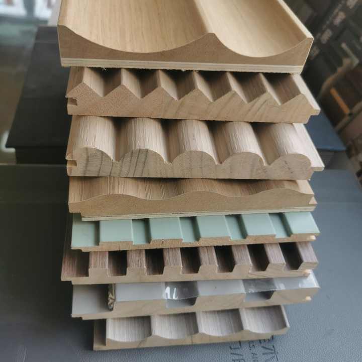 Modern Pine Wood MDF Fluted Wall Panel Solid Wood Interior Decorative ...