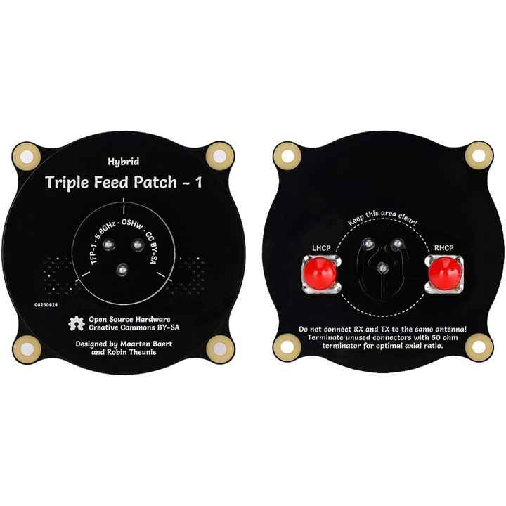 5.8GHz FPV Triple Feed Patch Antenna 9.4dBi High Accuracy for SMA Male ...