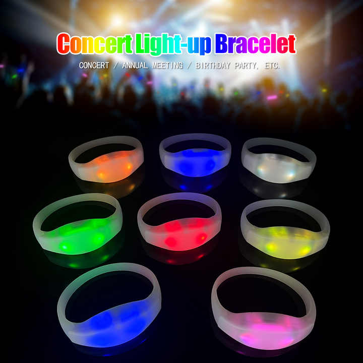 Customized Remote Controlled Led Wristbands For Events & Parties - Oem