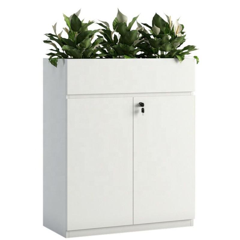 Planter Box File Storage Cabinet – Modern Wooden Office Cabinet with ...