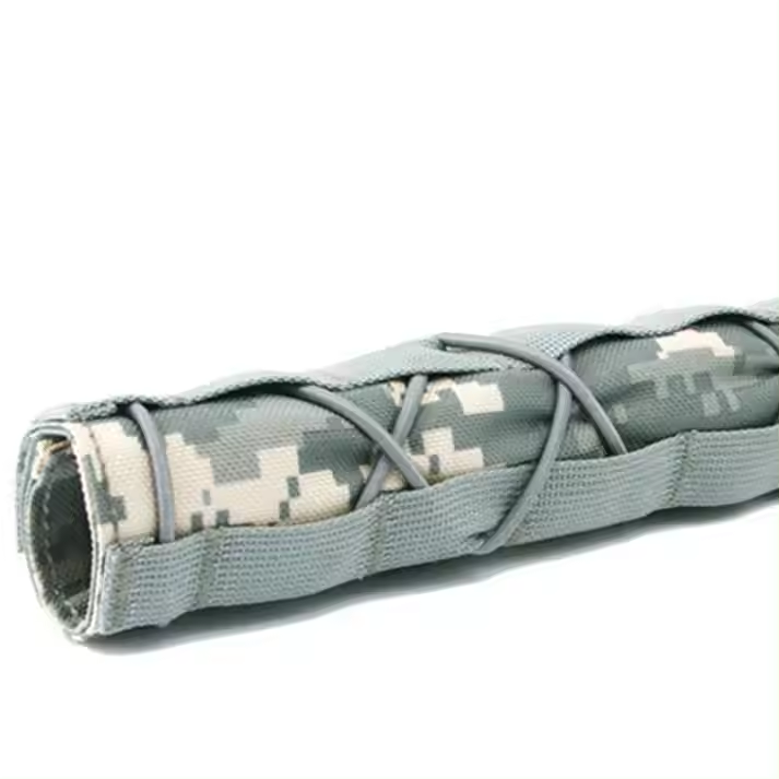 Outdoor Tactical Suppressor Cover Nylon Tactical Camouflage Outdoor ...