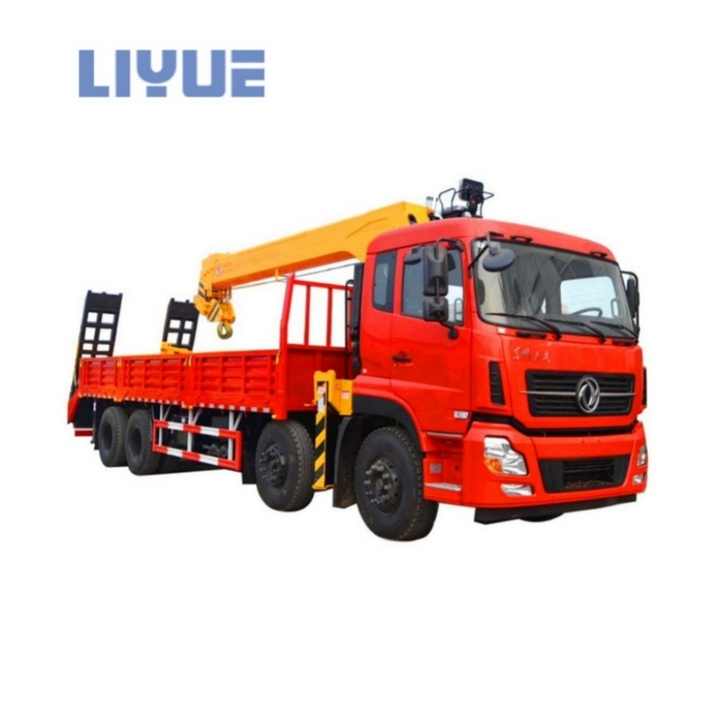 20 Ton Truck Mounted Crane Hoist Lifting Machine with Torque Limiter/ Man Basket/ Electric Hoist ...