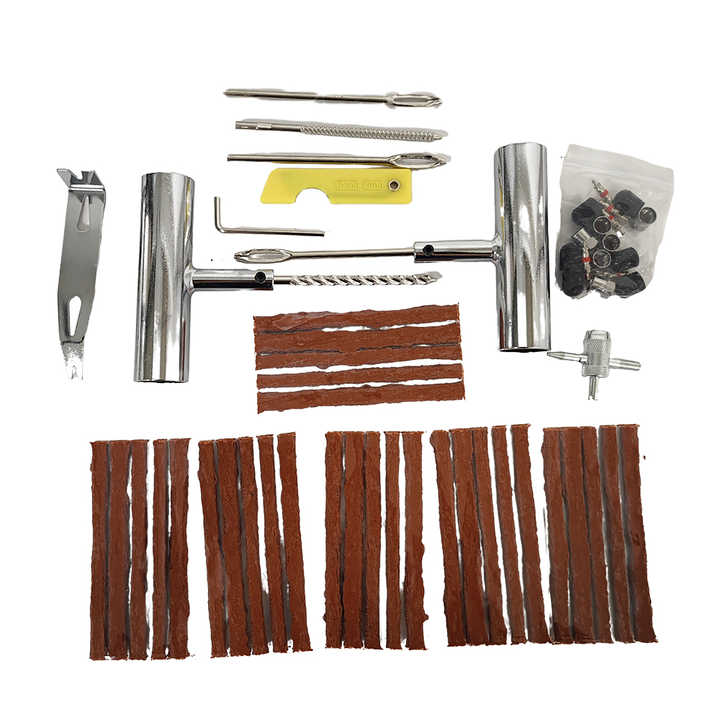 Auto Tire Repair Set Puncture Repair Tools Car Van Motorcycle Emergency ...