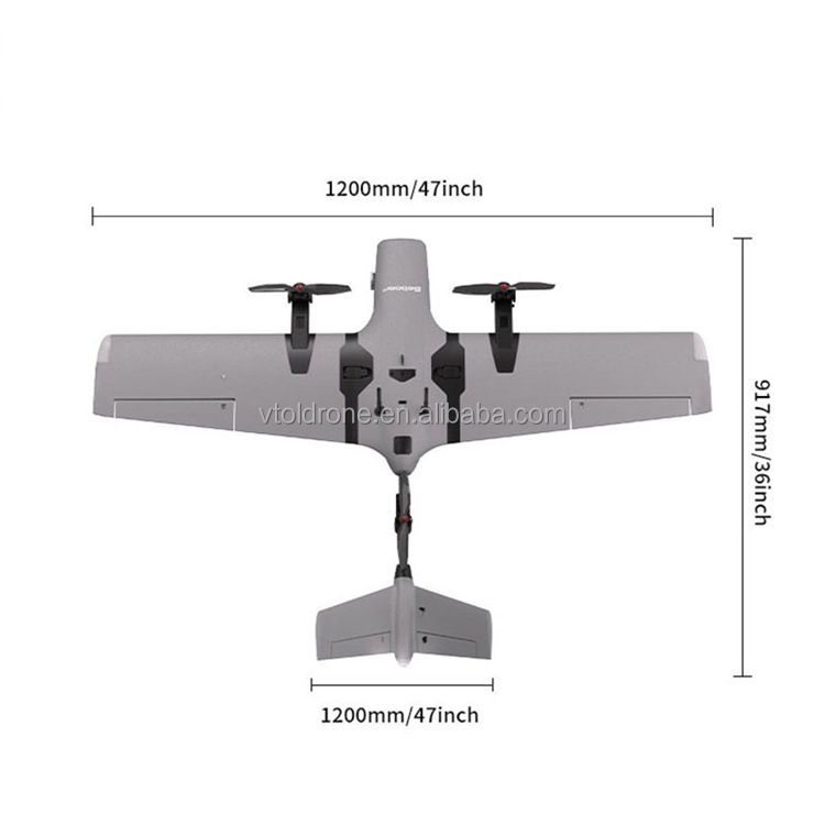 High-Endurance VTOL Fixed Wing Drone for Civil Aerial and Data ...