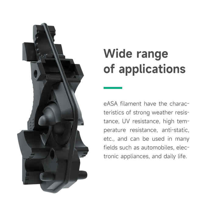 For ESUN 1KG 1.75mm Black ASA Filament Weather Resistant Outdoor ...